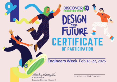 Engineers Week Certificate - DiscoverE