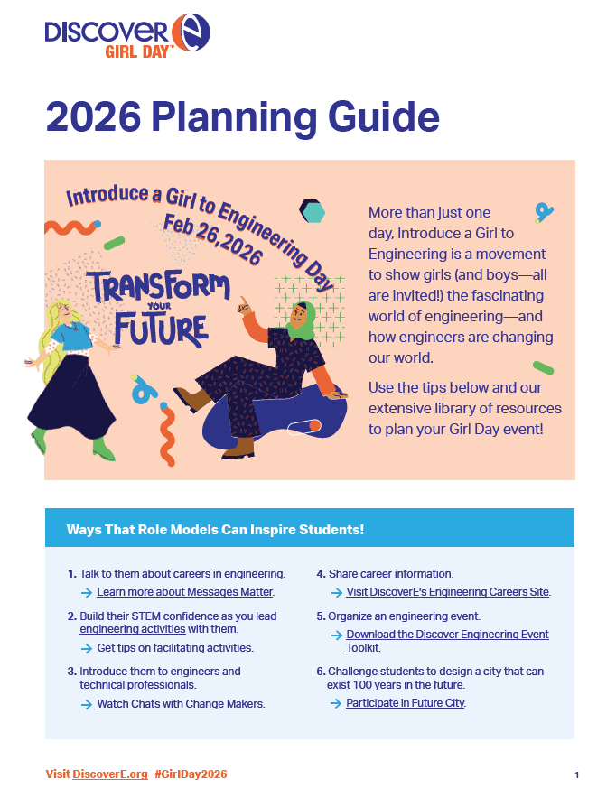 Girl Day Planning Guide - DiscoverE